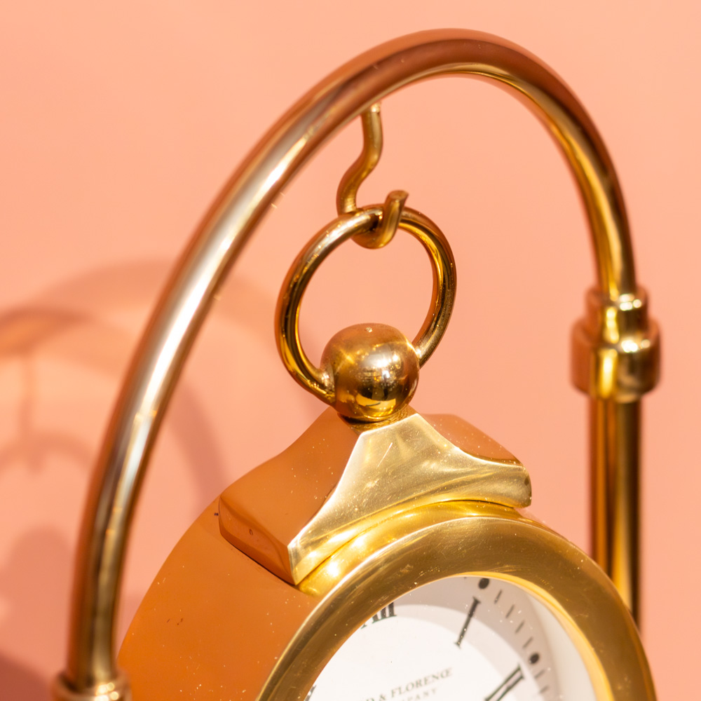 Edward and florence hanging clock gold