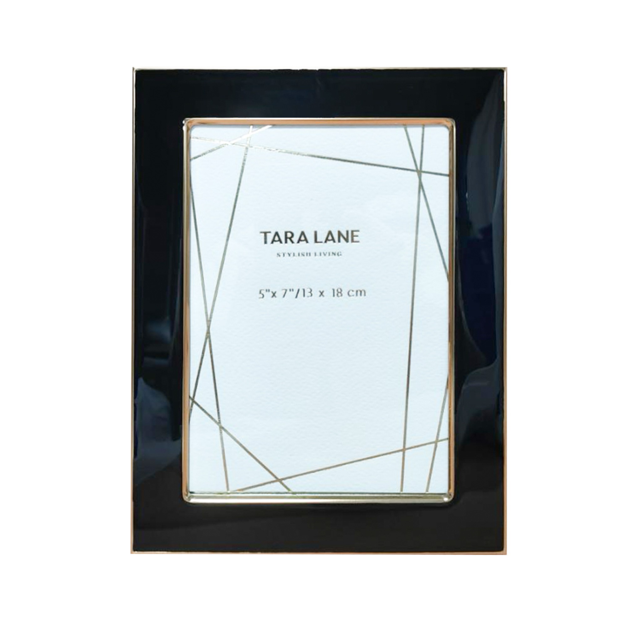Ella photo frame black/gold 5 x 7