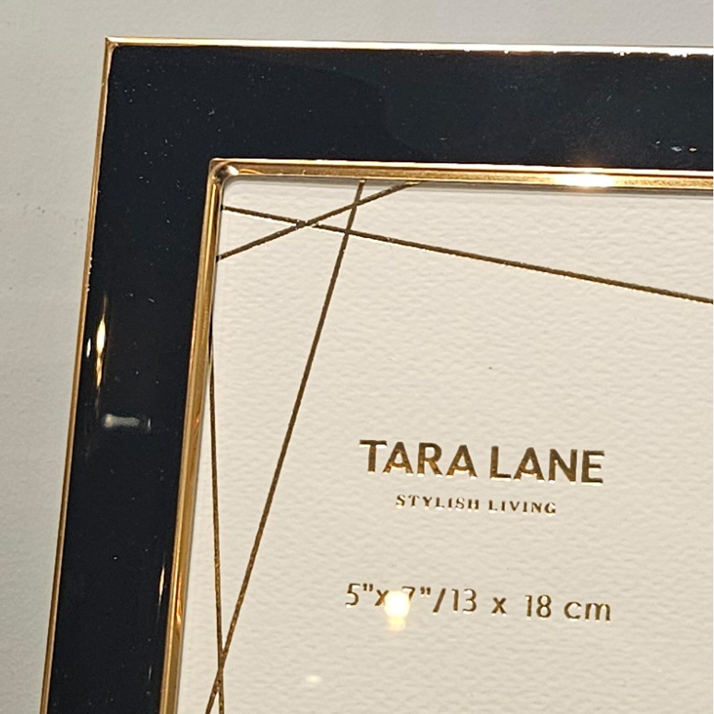 Ella photo frame black/gold 5 x 7
