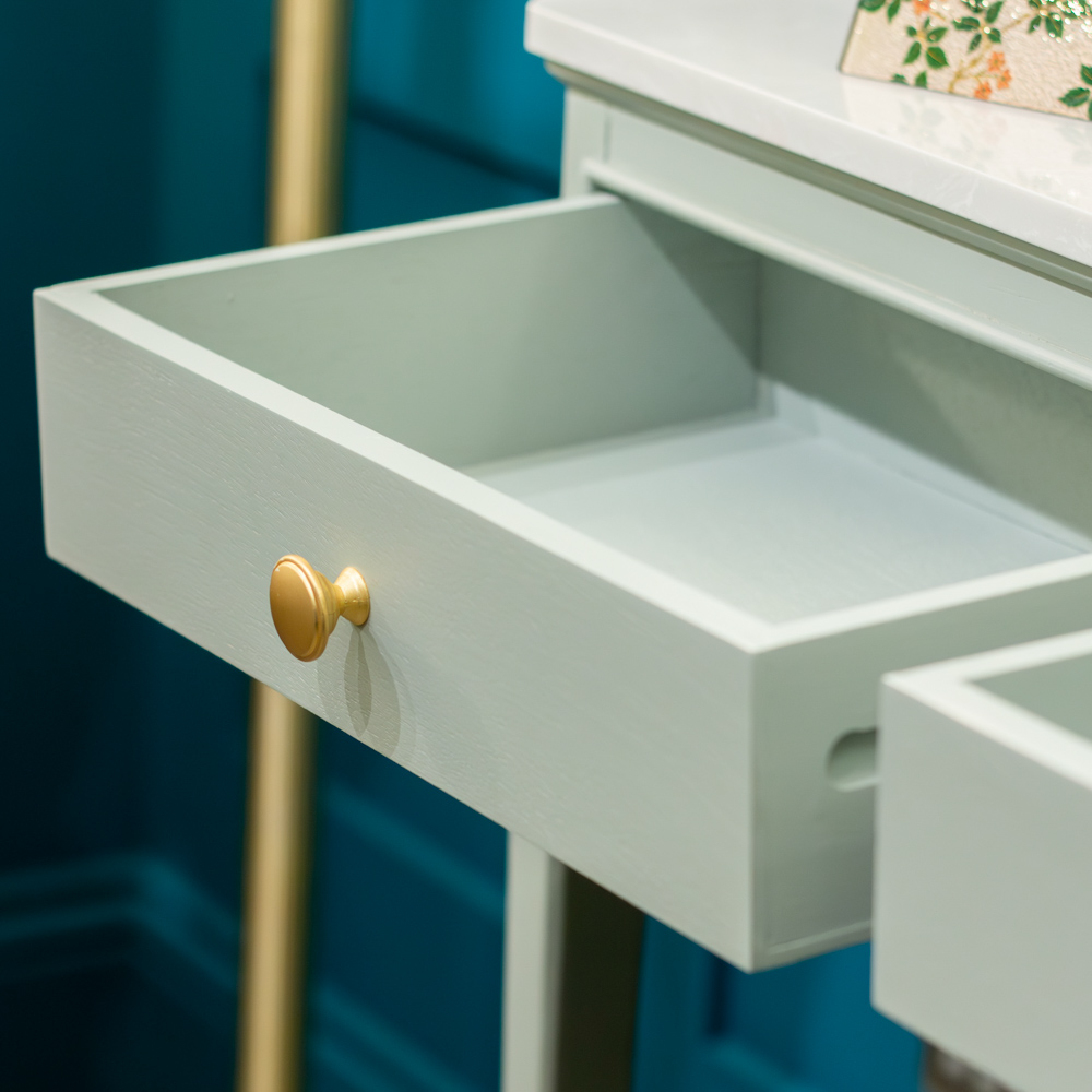 Monroe 3 dr console with marble top sage