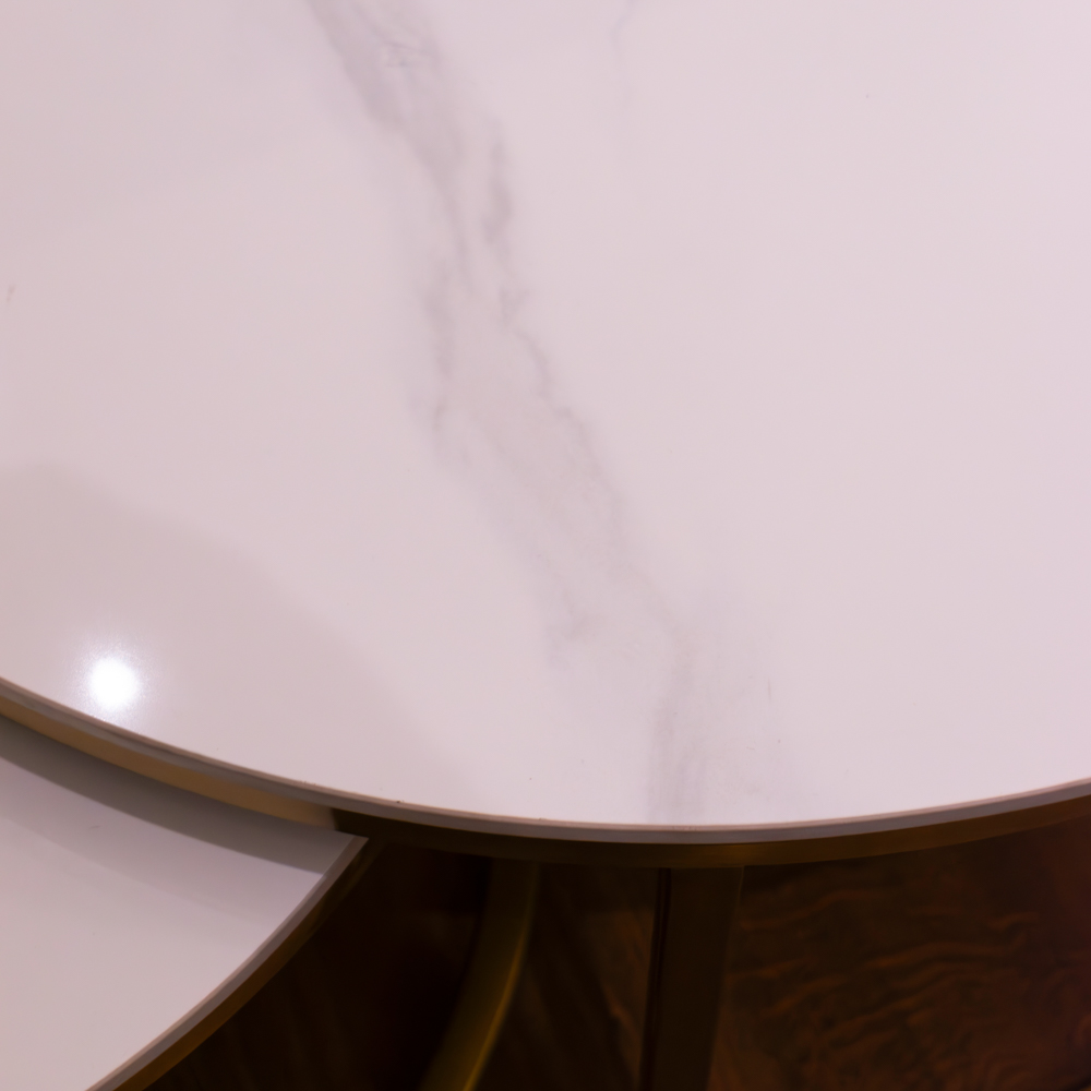 Vienna s/2 marble coffee tables