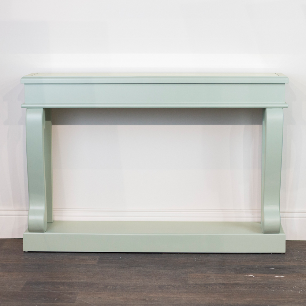 Scroll console table ant mirror sage 120cm