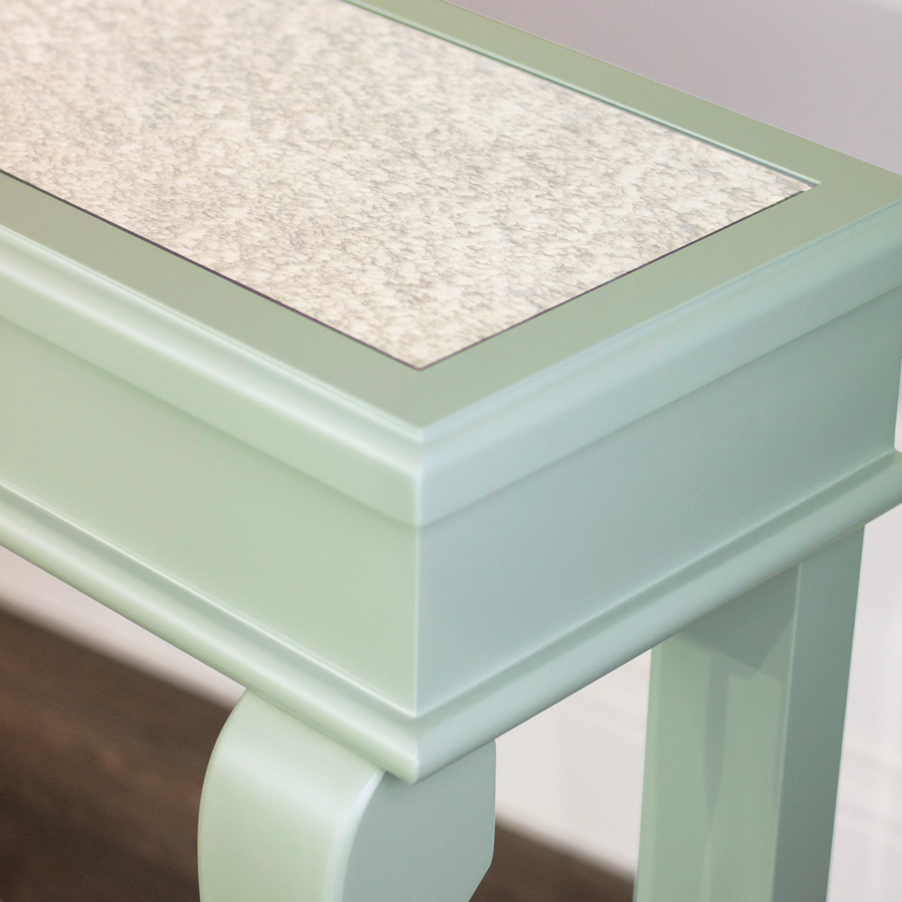 Scroll console table ant mirror sage 120cm